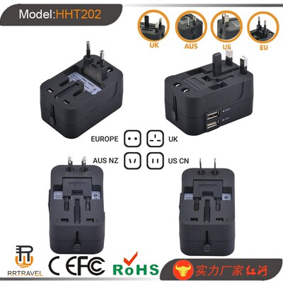 Hot Sale Travel Adapter with Dual USB Port Universal Adaptor