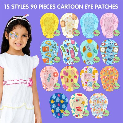 90PCS Child Amblyopia Eye Patch Training Eyeshade Orthoptic