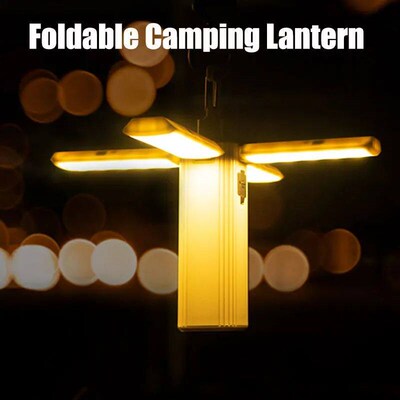Foldable Camping Lanterns Portable Flashlight Rechargeable O