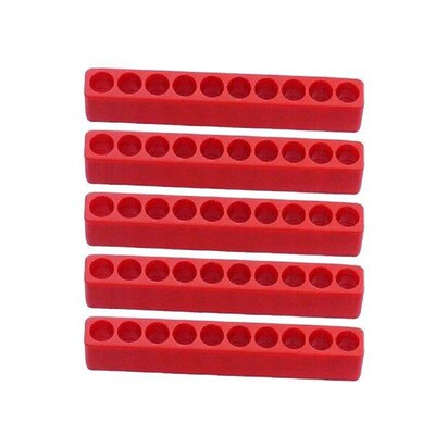 5Pcs 10 Holes Hex Bit Organizer Plastic Screwdriver Bit