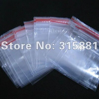 Zip Lock Plastic Bags Reclosable Transparent Jewelry/Food St
