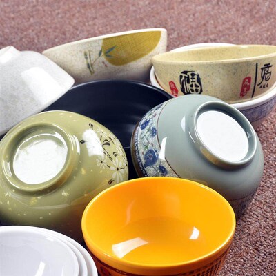 Plastic rice bowl melamine soup bowl porridge bowl fast