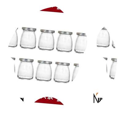 10 separate glass bottles small 50ml75ml100ml sealed jars