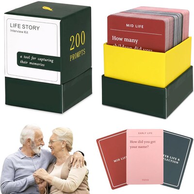 150Pc Life Story Interview Kit Family Conversation Cards toy