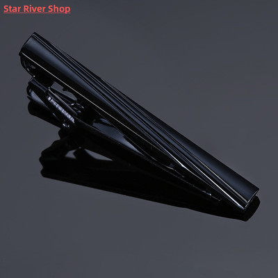 high-end Tie Clip men jewelry luxury Classic gold lase Matte