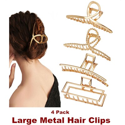 Large Metal Hair Claw Clips Jaw clamps Fashion Strong Hold