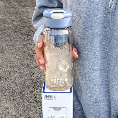 Plastic Water Bottle Cup Drink Bottles  650ml茶水分离水杯