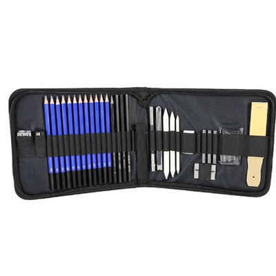 33 piece/set drawing and sketch kit sketching set graphite -