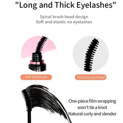 5D Volume Mascara Lasting Waterproof Quick Dry Black Curling