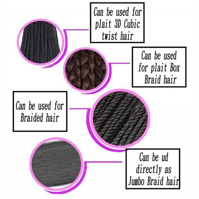 pre stretched braiding hair crochet afro braids extensions