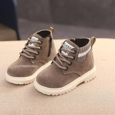 2 Style Inside Material Plush Kids Winter Boots Cotton Fabri
