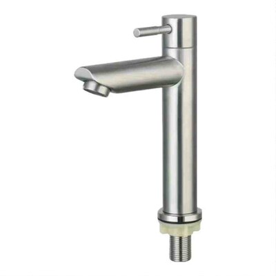 Stainless Steel Bathroom Counter Basin Faucet Single Handle