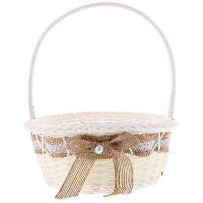 Flower Girl Scattering Basket Petal Container Wedding Party