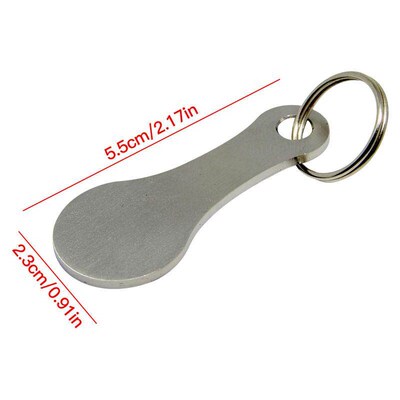 DIY Shopping Trolley Tokens 2pcs Couple Key Chains Decorativ