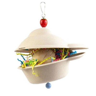 367A Paper/ Rattan Parrot Chew Hanging Toy Articles Parrot