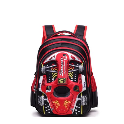 2023 Hot 3D EVA car children schoolbag racing Three dimensio
