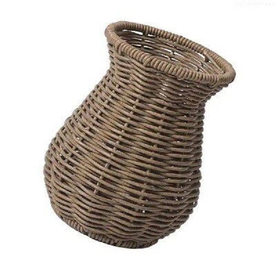 Braided Rattan Vase Durability Dried Flower Vase for Living