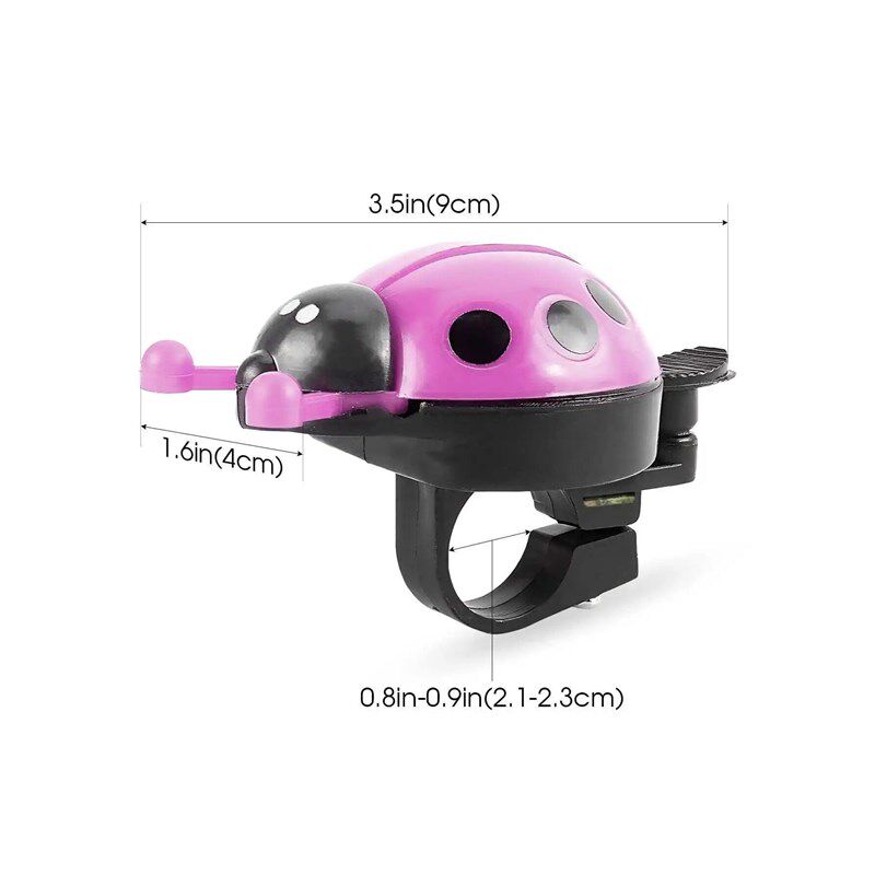 Bicycle Bell Cute Childrens Ladybug-Shaped Bicycle Accessor