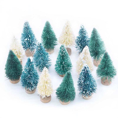 5-16cm Mini Christmas Tree arbol de navidad Fake Pine Trees