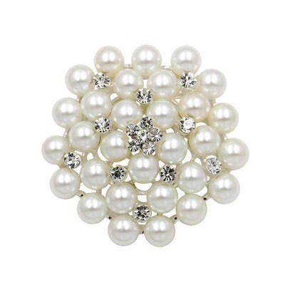 Fashion clothing accessories sunflower pearl brooch pin high