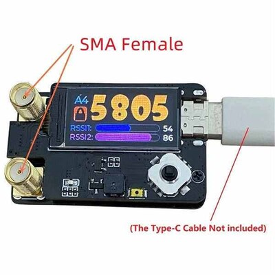 ESP32 RX5808 5.8G PLUS Dual Antenna Receiver Module for