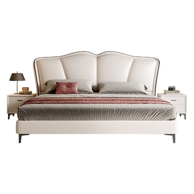 意式现代极简多功能智能电动床调节床架卧室1.8米人床生态皮床