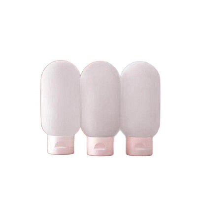 Travel Bottle Set of 3: Soft Tube Bottles, PE Flocking Flip-