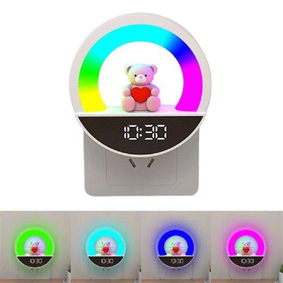 LED Bear Night Light Dimmable Wall Light 3 Light Colors