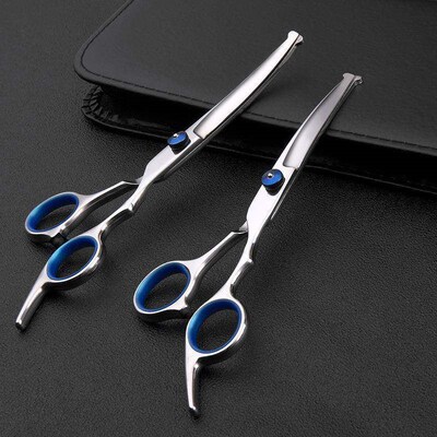 Safty Pet Grooming Scissors Round Head Professional Stainles