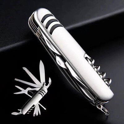 Portable 11 in 1 Fold Pocket knife Carry Around Multifunctio