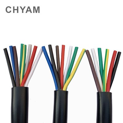 17 AWG 1mm2 RVV 2/3/4/5/6/7/8/10/12/14/16/18 Cores Pins Copp