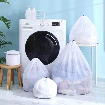 Drawstring Washing Machine Laundry Bag Underwear Bra Socks W