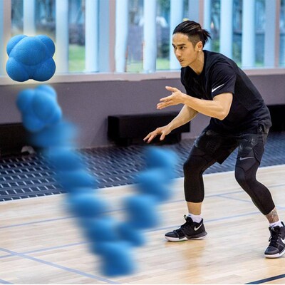 1Pc Hexagonal Reaction Ball Silicone Agility Coordination Re