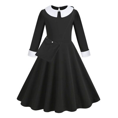 Witch Dress For Girl 2-12 Yrs Halloween Long Sleeve Princess