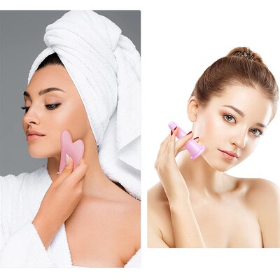 4Pcs Facial Cupping Chinese Silicone Massage Cup Vacuum Suct