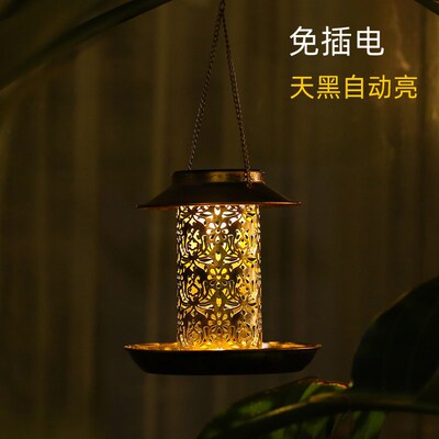Bird Feeder Solar Outdoor Light Lands Light Garden urtyard V