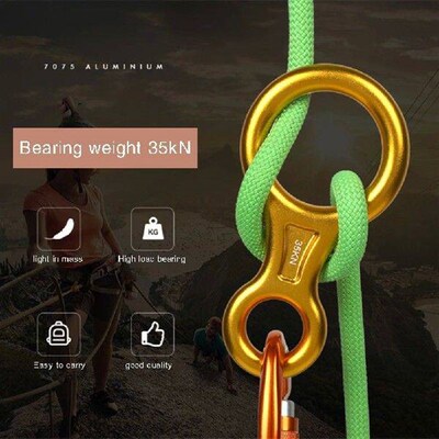 Descender Rappel Rings Outdoor Mountaineering Figure 8