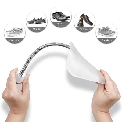 Repacego 2Pc Practical Platic Shoe ree Adjutable Length Shoe
