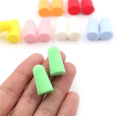 New 10 Pairs PU Foam Ear Plugs Anti Noise Snore Earplugs