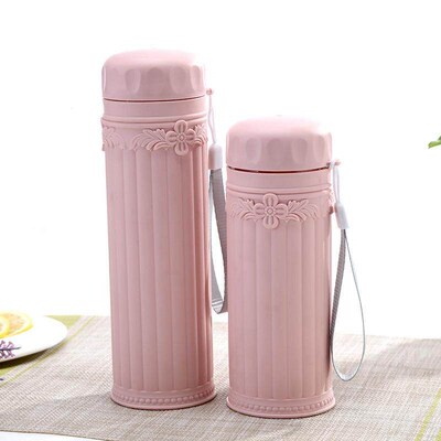 Creative candy-colored space cup with double-layer protectio
