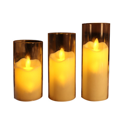 Huan Hao LD lctronic candl light transparnt acrylic con