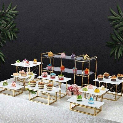 1Pcs Party Tray Metal Wedding Cake Stand Decoration Dessert