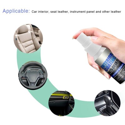 30ML Car Interior Decorative Wax Cleaner Agent Leather Dash
