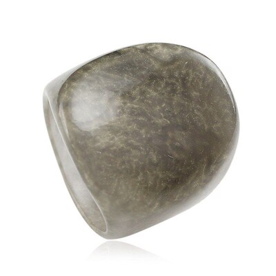 Retro Simple Geometric Resin Ring Ins Cold Style Japanese Ko