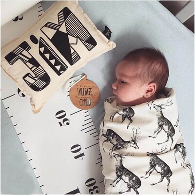 Vibrant Kids Height Growth Chart Ruler Baby Children Room