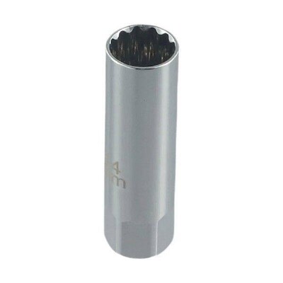 38inch Drive Spark Plug Wrench, 12Point Removal Tool, Metal