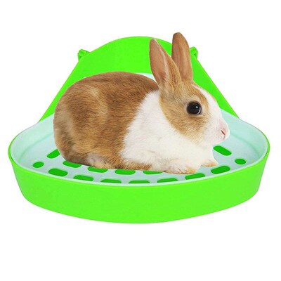 Pet Rabbit Toilet Rabbit Loo Triangle Fixed Bunny Specific