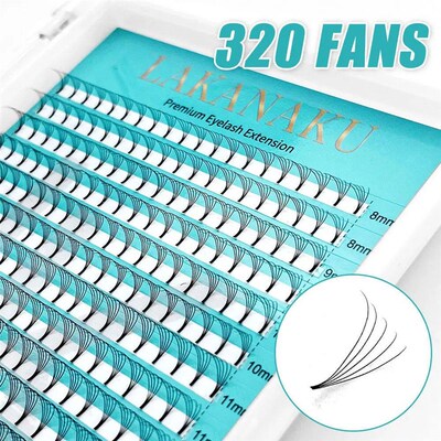 Lakanaku 320 Fans Premade Volume Fans 3D 4D 5D 6D Soft Cashm