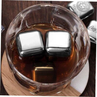 Stainless Steel Ice Cubes, Reusable Chilling Stones