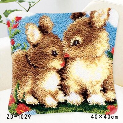 Latch Hook Rug Kits Pillowcase Goblen Kitleri Canvas Kussen